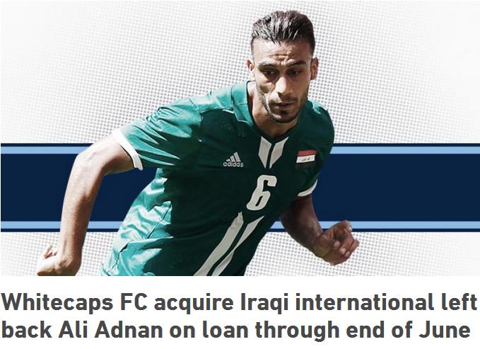 Ufficiale: Ali Adnan in prestito a Vancouver (Major League ...